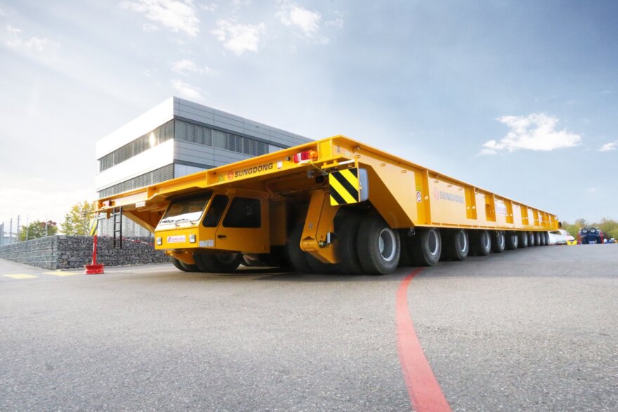 SCHEUERLE 800 Tonne Ship Transporter Heads to South Korea