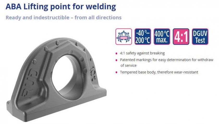 RUD ABA Lifting Point for welding - HeavyTorque